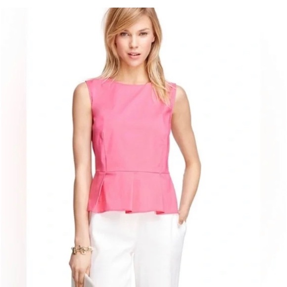 Tops | Brooks Brothers Peplum Sleeveless Top Size 6 | Poshmark